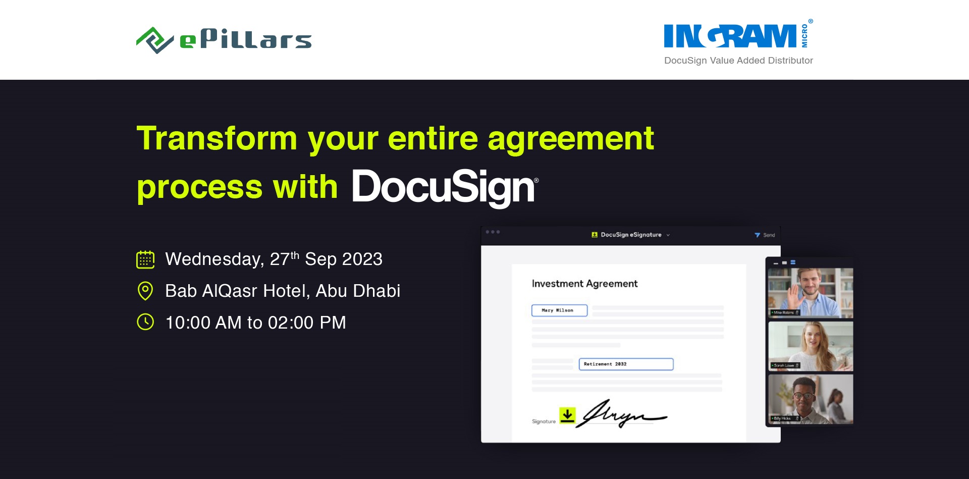 Thankyou-e-Pillars and Ingram Micro-Transform your entire agreement process with Docusign - The ...